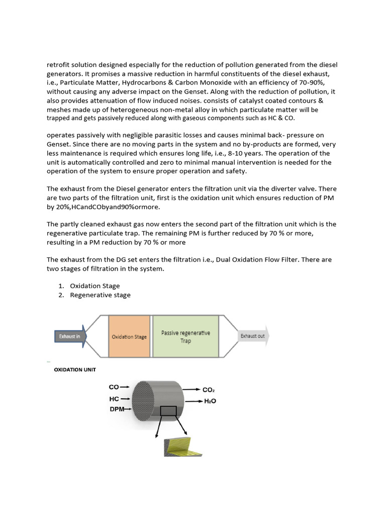 Technology To Reduce Particulate Matter Emissions Stationary Diesel ...