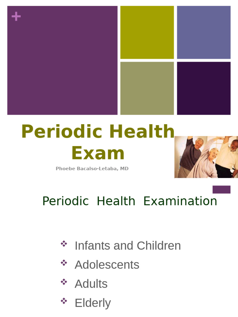 Periodic Health Exam Lecture | PDF | Vaccines | Osteoporosis