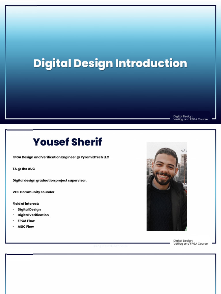 Session 1 - FPGA & Verilog Courses Introduction | PDF | Field ...