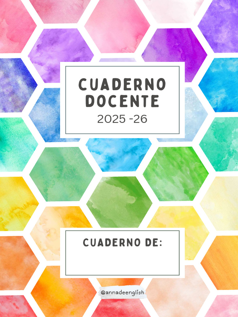 Cuaderno Docente 2025-2026 | PDF