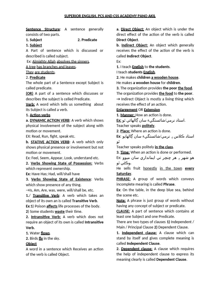 Understanding Sentence Structure | PDF | Clause | Sentence (Linguistics)