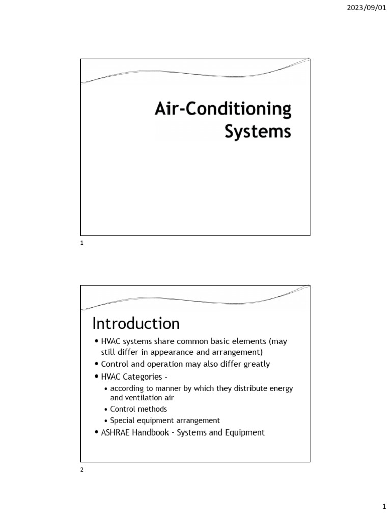 Air-Conditioning Systems 1 | PDF | Humidity | Air Conditioning
