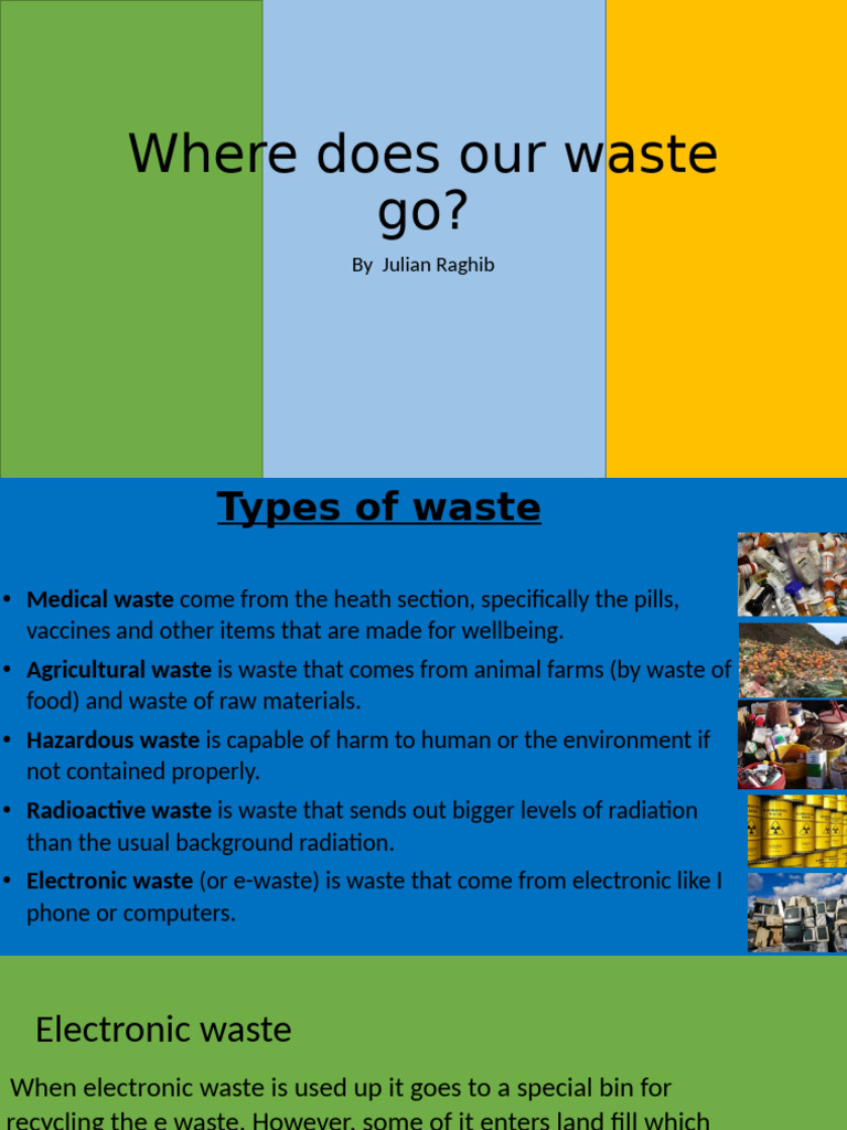 Big Question-Where Does Our Waste Go 1 Siense - Template (Autosaved) | PDF | Waste | Electronic ...