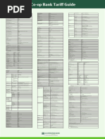 Tariff Guide | PDF | Cheque | Banks