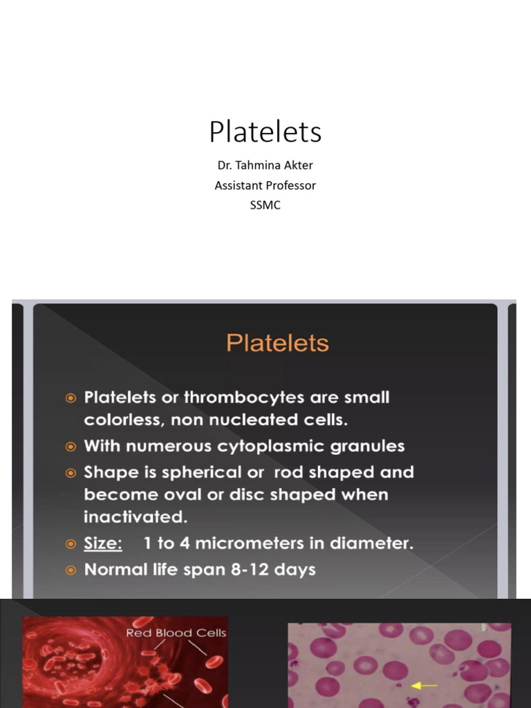 Platelets[1] | PDF