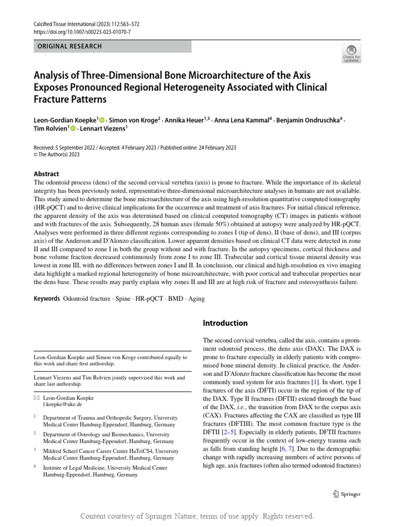 Analysis of Three-Dimensional Bone Microarchitectu | PDF | Ct Scan | Bone