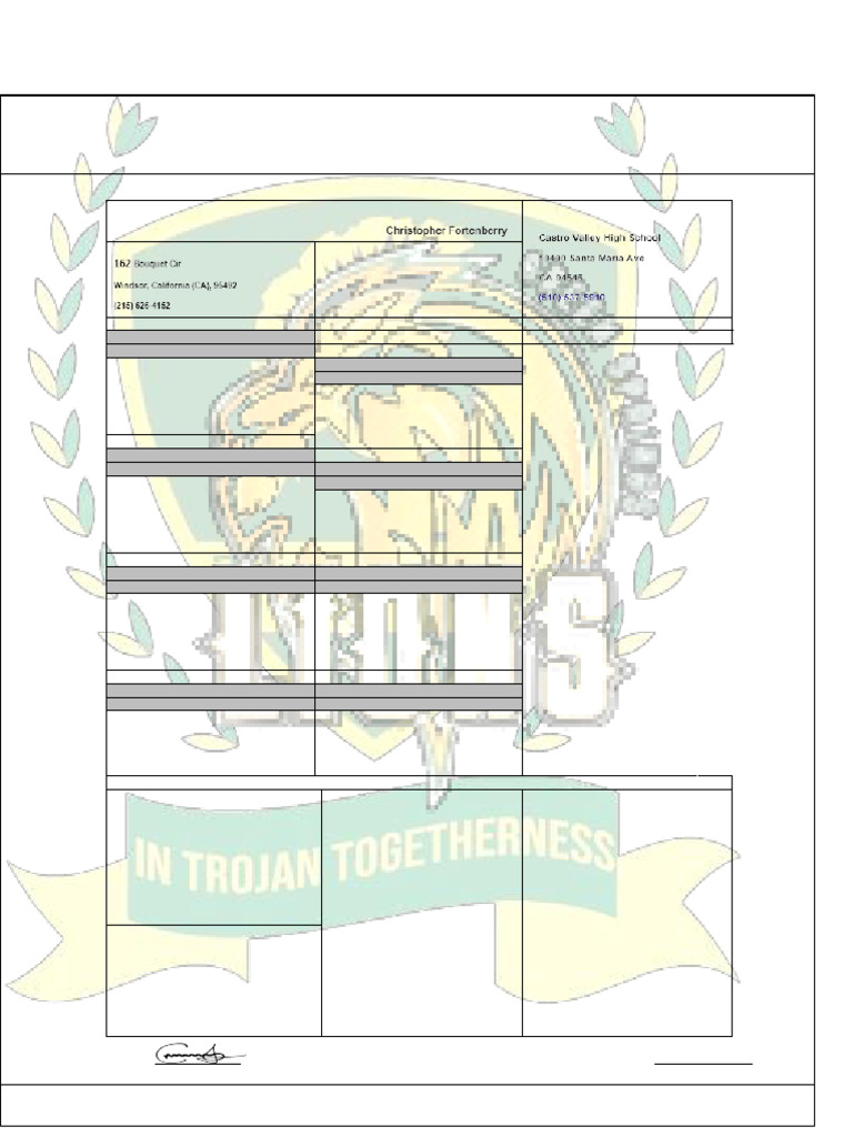 45 High School Unofficial Transcript | PDF | Science | Educational Stages