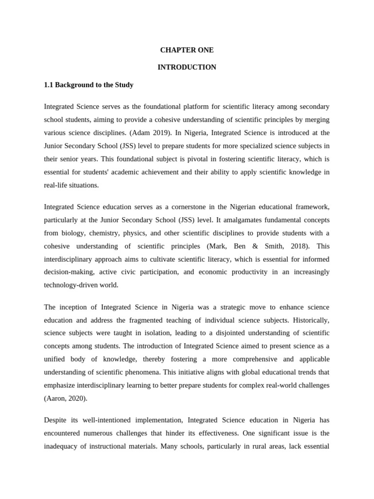 Integrated Science Porject | PDF | Science | Science Education