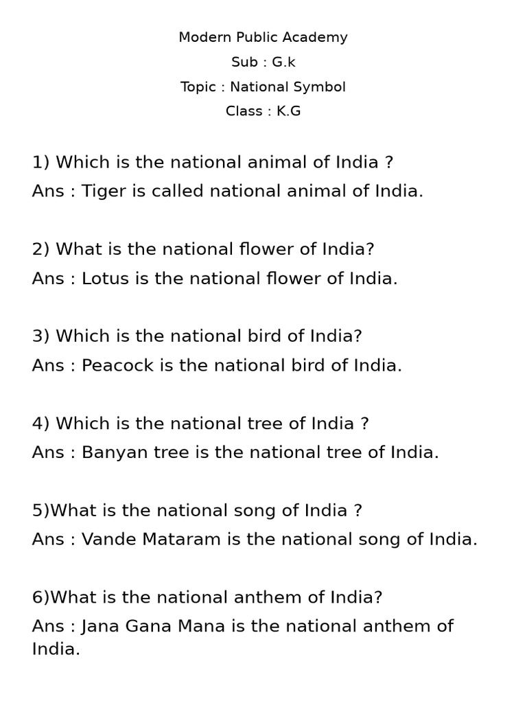 National Symbol | PDF