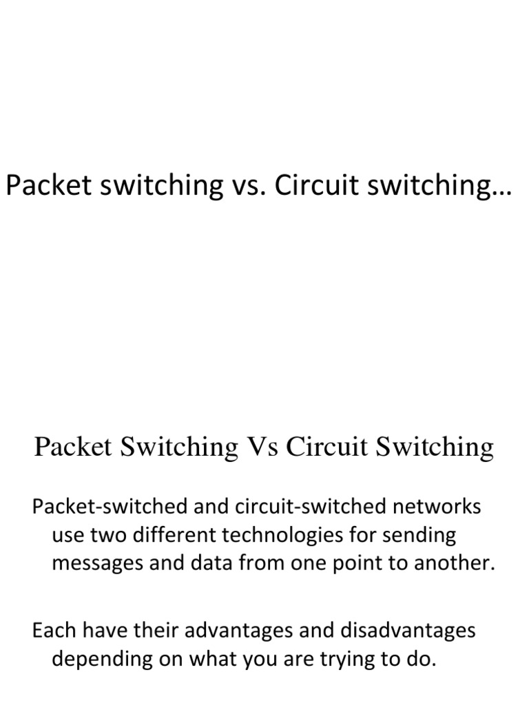 Package Switching | PDF | Network Packet | Packet Switching