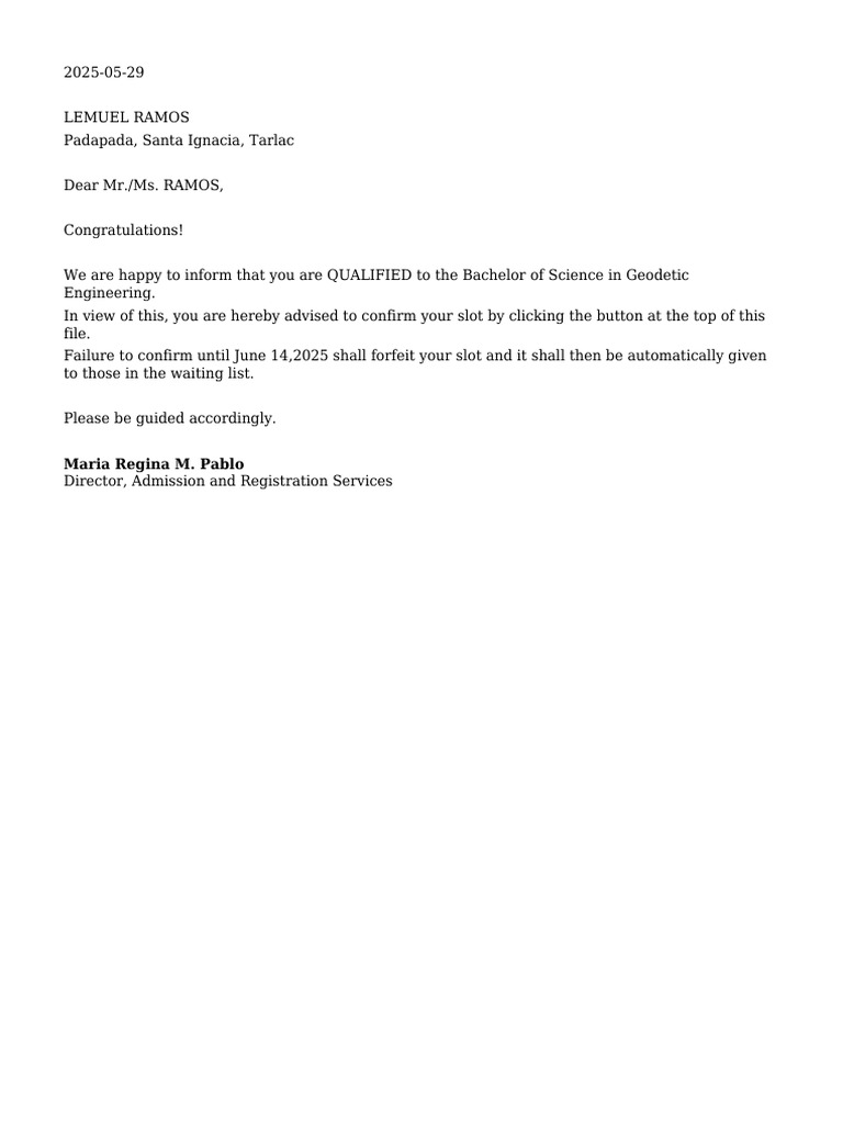 Passed | PDF