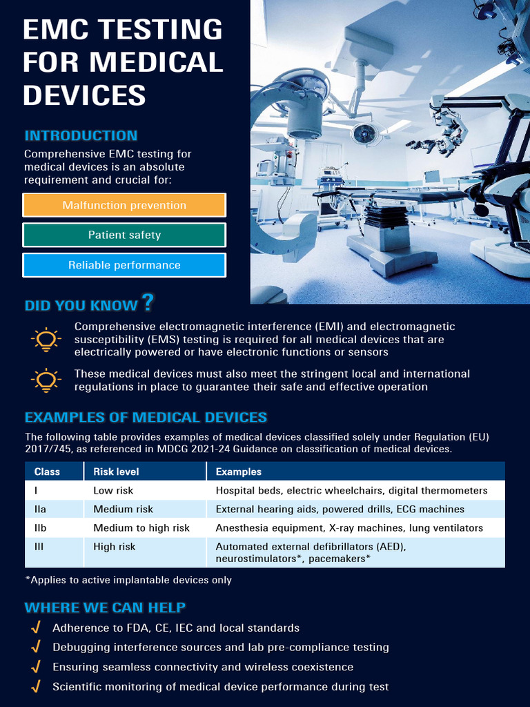 EMC Testing Standards for Medical Devices | PDF | Electromagnetic ...