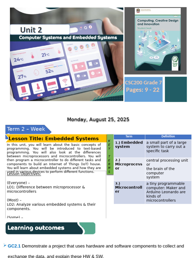 Unit 2 Computer Systems & Embedded Systems - Read-Only | PDF | Embedded System | Microcontroller
