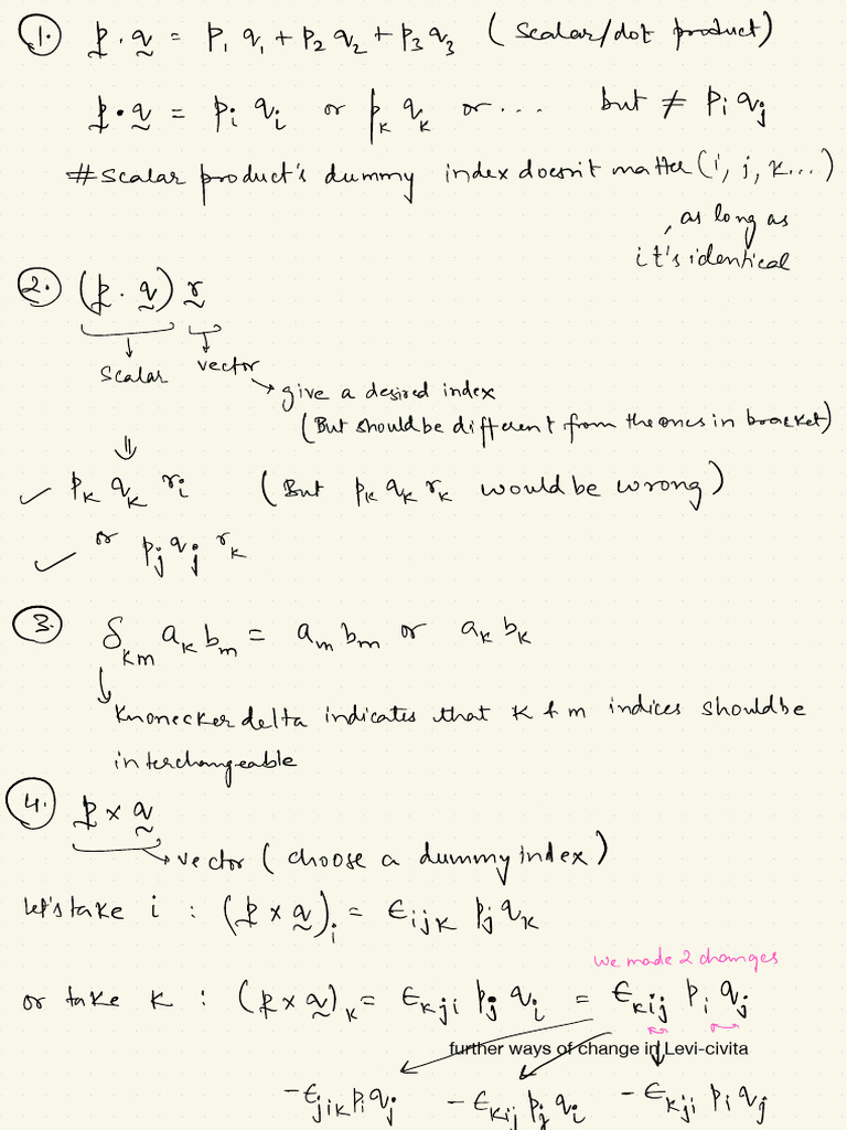 Einstein Notation Examples | PDF | Gradient | Linear Algebra