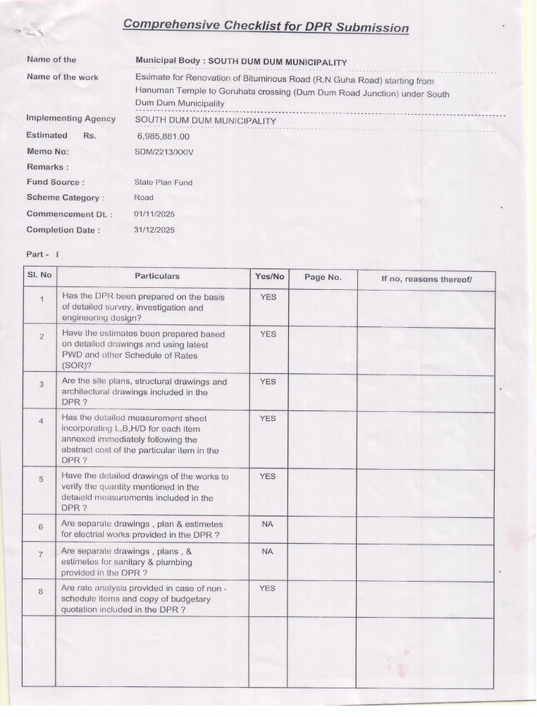Check List | PDF