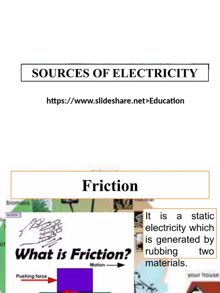 Sources of Electricity - Slideshare | PDF