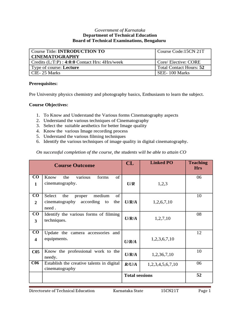 1.introduction To Cinematography | PDF | Cinematography