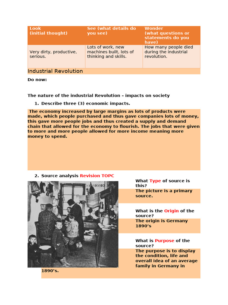 1.2 Industrial Revolution-1 | PDF | Labour Economics | Equal Pay For ...
