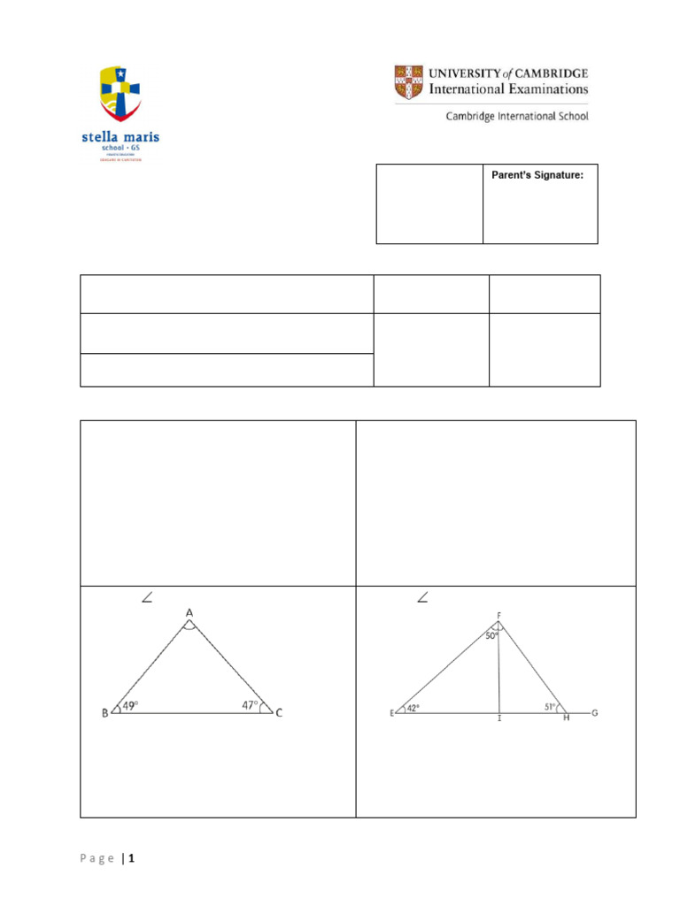 Homework 6 - Triangles | PDF