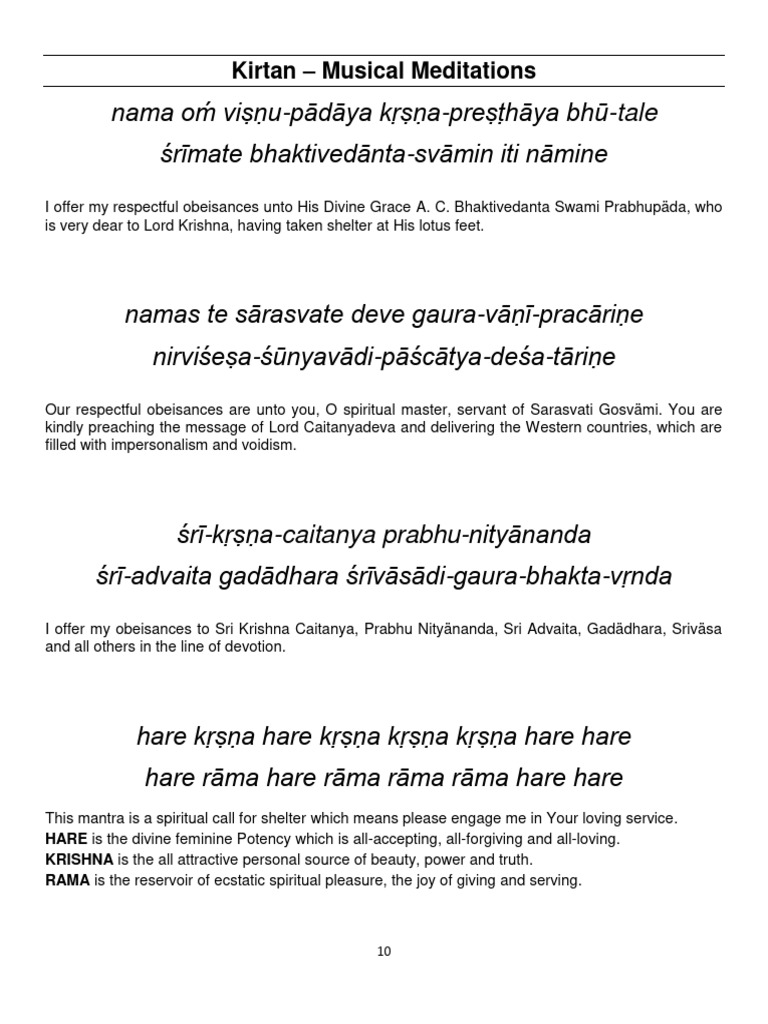 Benefits of Hare Krishna Mantra Meditation | PDF | Meditation | Mantra