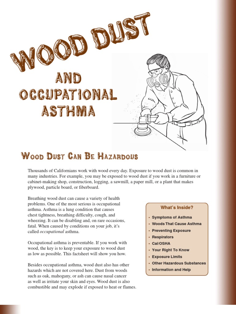 And Occupational Asthma: Wood Dus T | PDF | Occupational Safety And ...