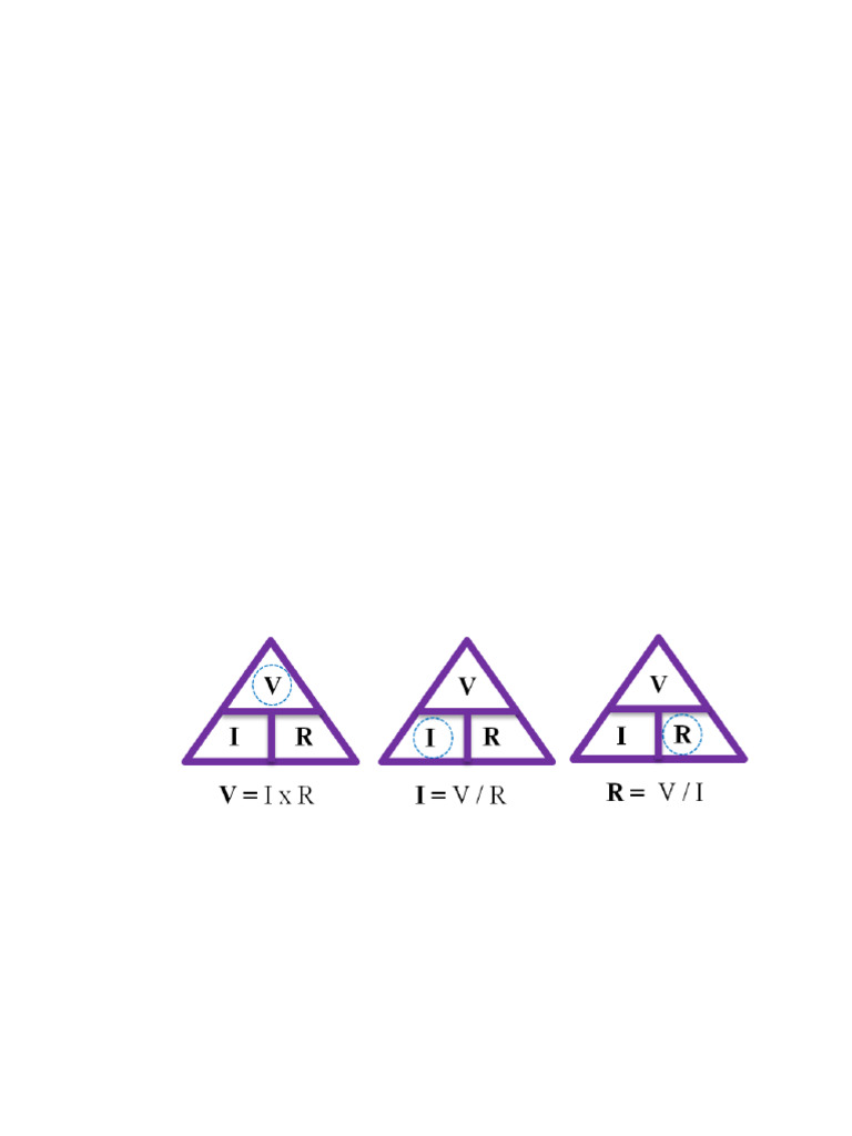 Ley de Ohm y Triángulo Eléctrico | PDF | Red eléctrica | Corriente ...