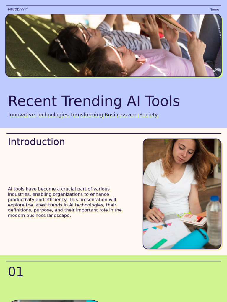 Recent Trending AI Tools | PDF | Artificial Intelligence | Intelligence (AI) & Semantics