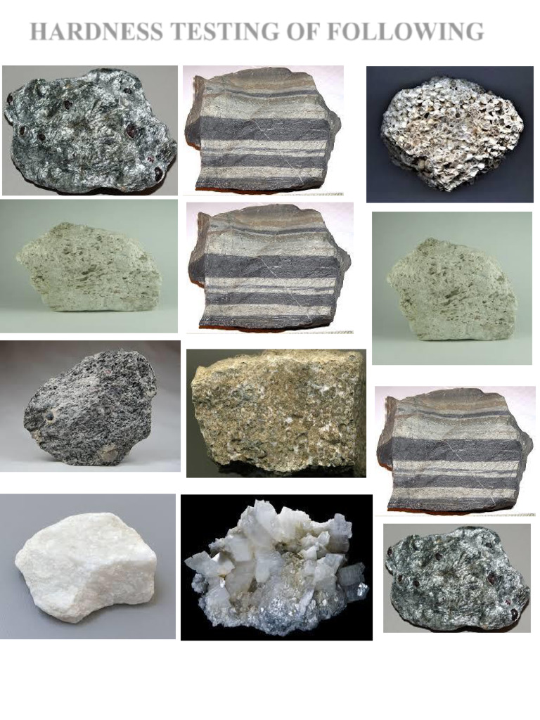 Hardness Testing ROCKS Sample | PDF