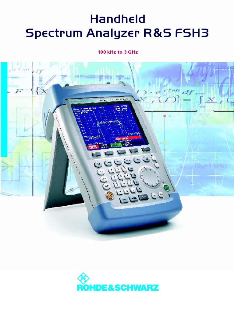 Handheld Spectrum Analyzer R S Fsh3: 100 KHZ To 3 GHZ | PDF | Decibel ...