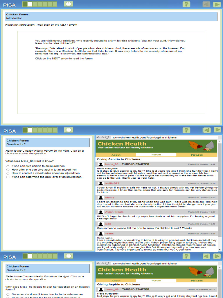 Chicken Forum Pisa Simulation Test | PDF