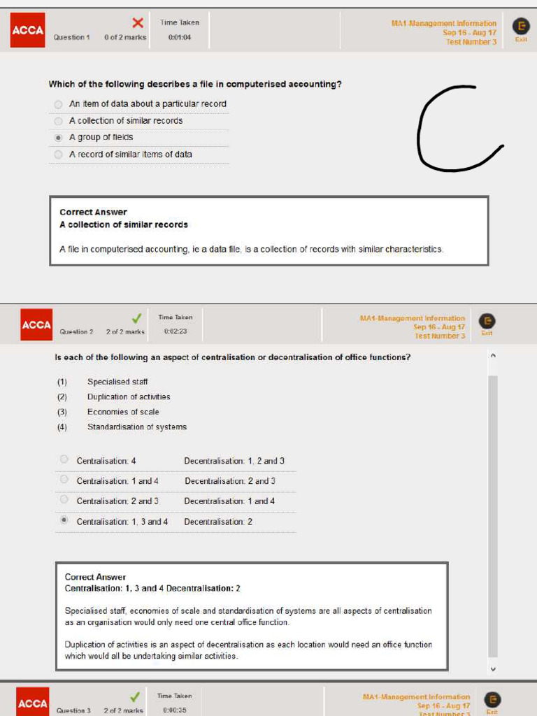 MA1 (Mock 3-Ans) | PDF