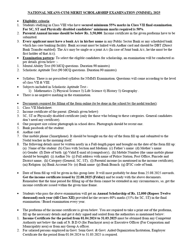 Nmmse 2025 | PDF
