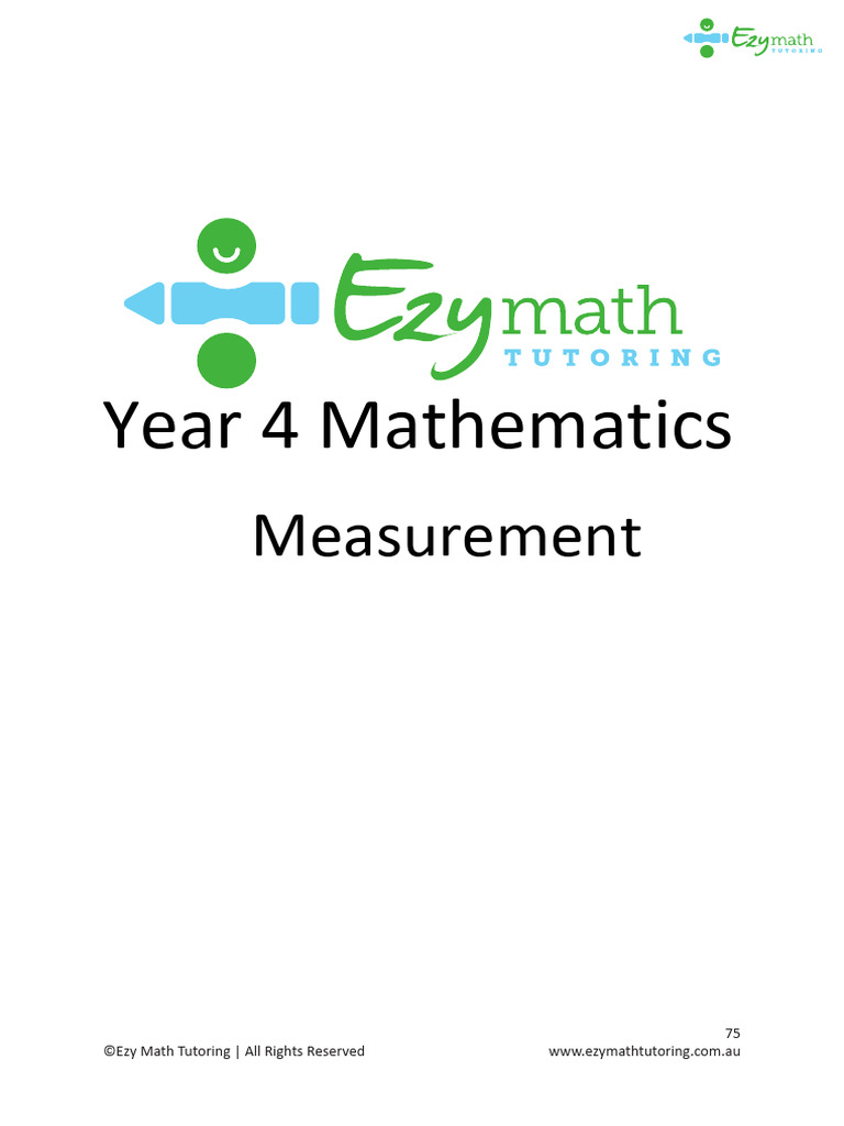 Year 4 Maths - Measurement - Answers (Ch4) - Copy | PDF | Area | Length