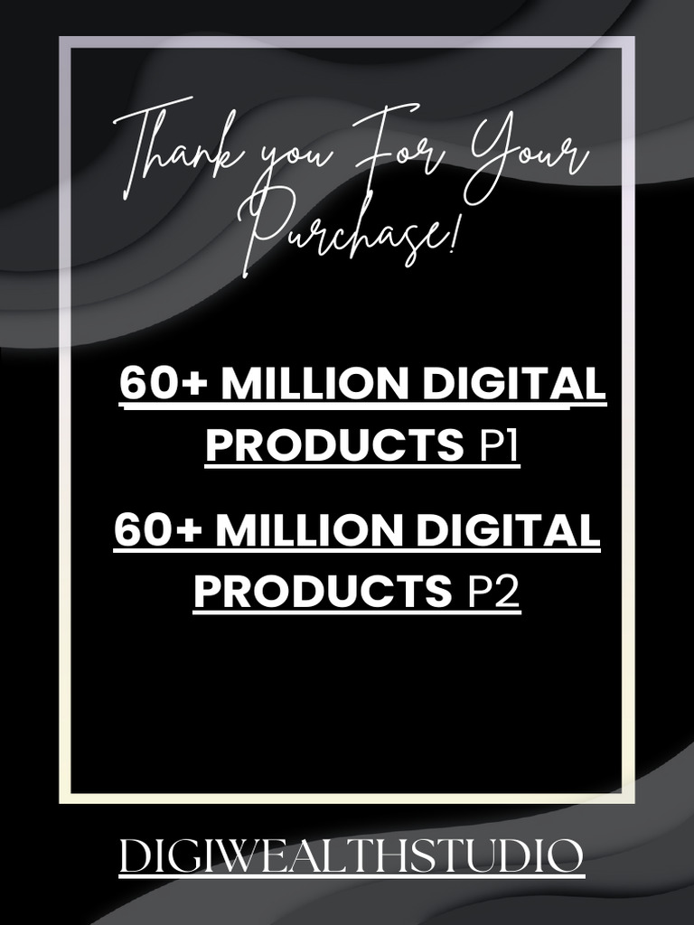 60 Million Digital Products | PDF