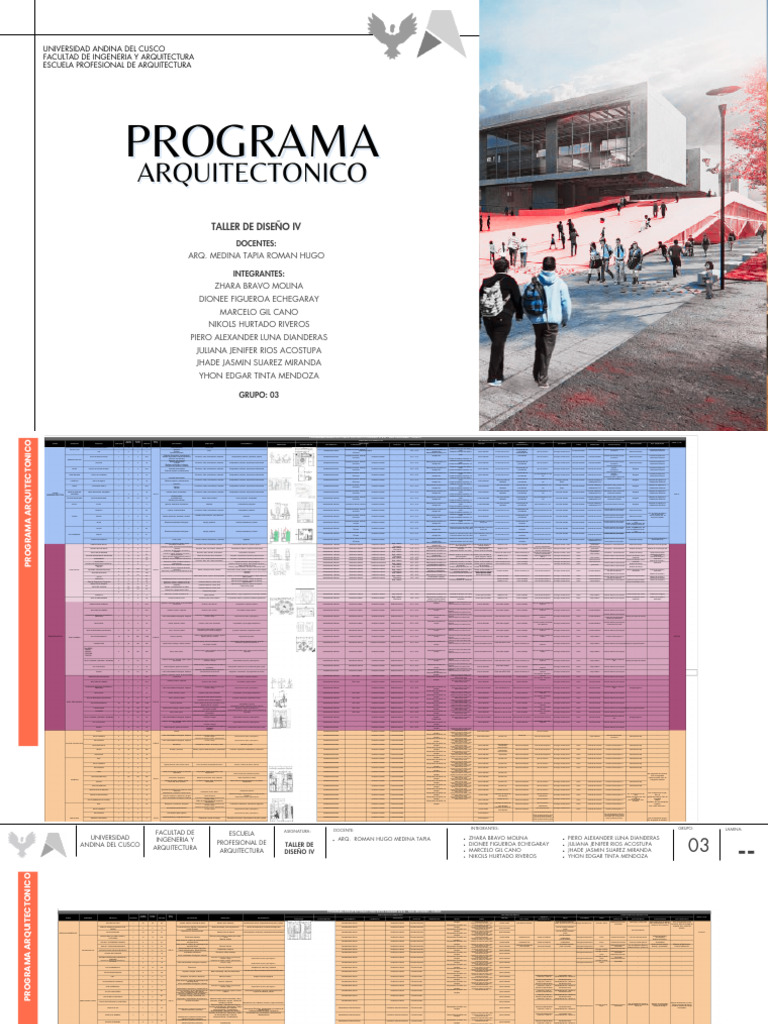 Programa Arquitectonico | PDF | Albañilería | Materiales