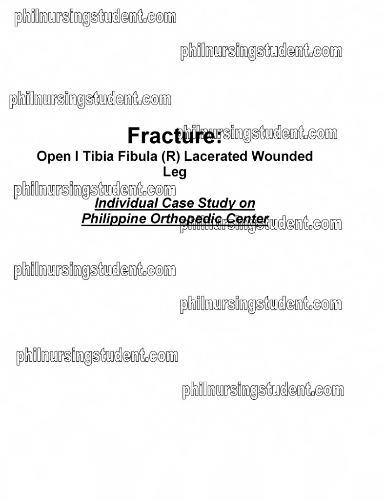 Nursing Case Study Orthopedic Fracture | PDF