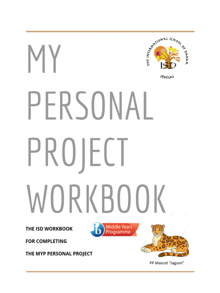 MYP Personal Project Workbook Guide | PDF | Learning | Cognition