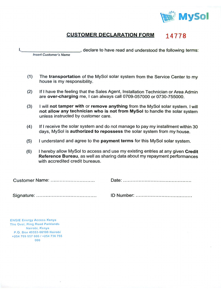 Declaration | PDF