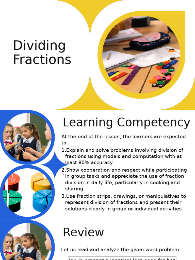 Mathematics5 - Division of Fractions | PDF | Learning | Cognition