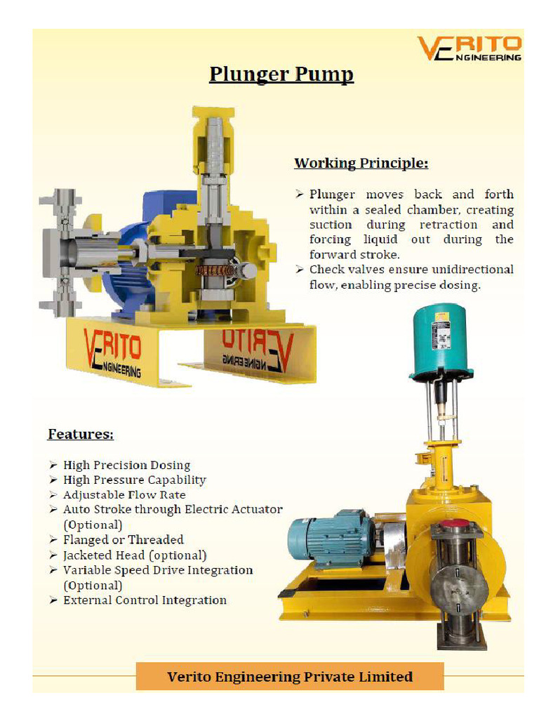 Vertio Plunger Pump | PDF