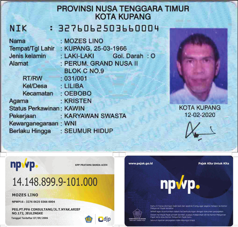KTP NPWP Mozes | PDF