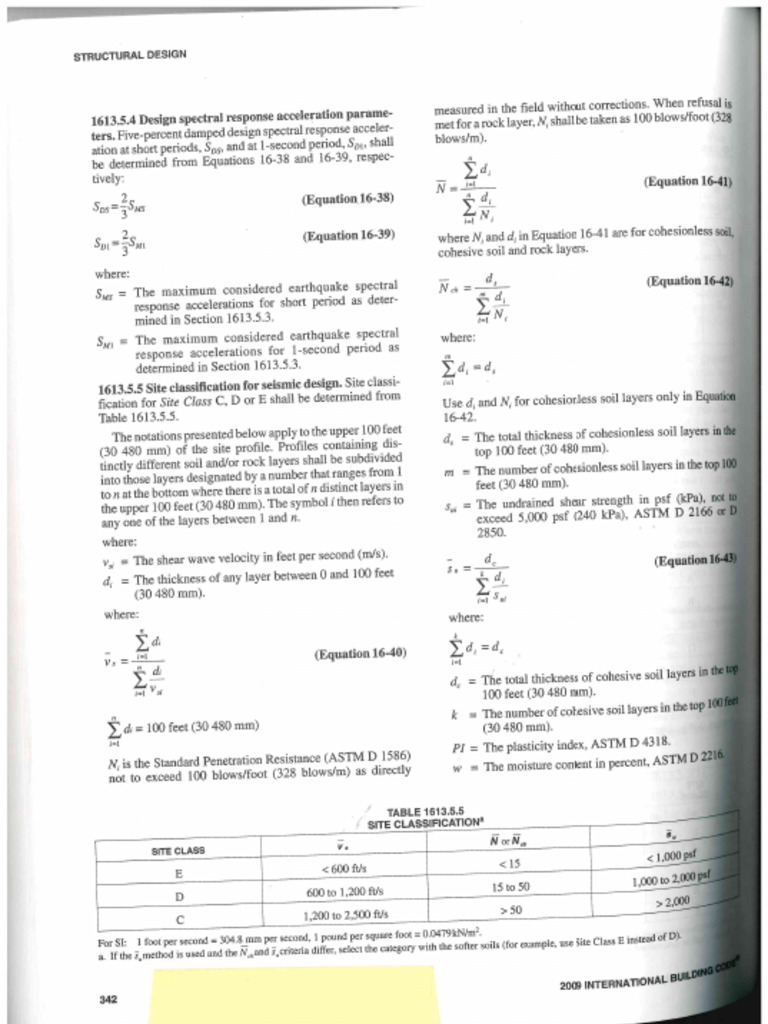 Site Class ASTM | PDF