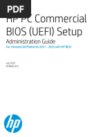 HPE UEFI Security Settings Guide | PDF | Transport Layer Security | Booting