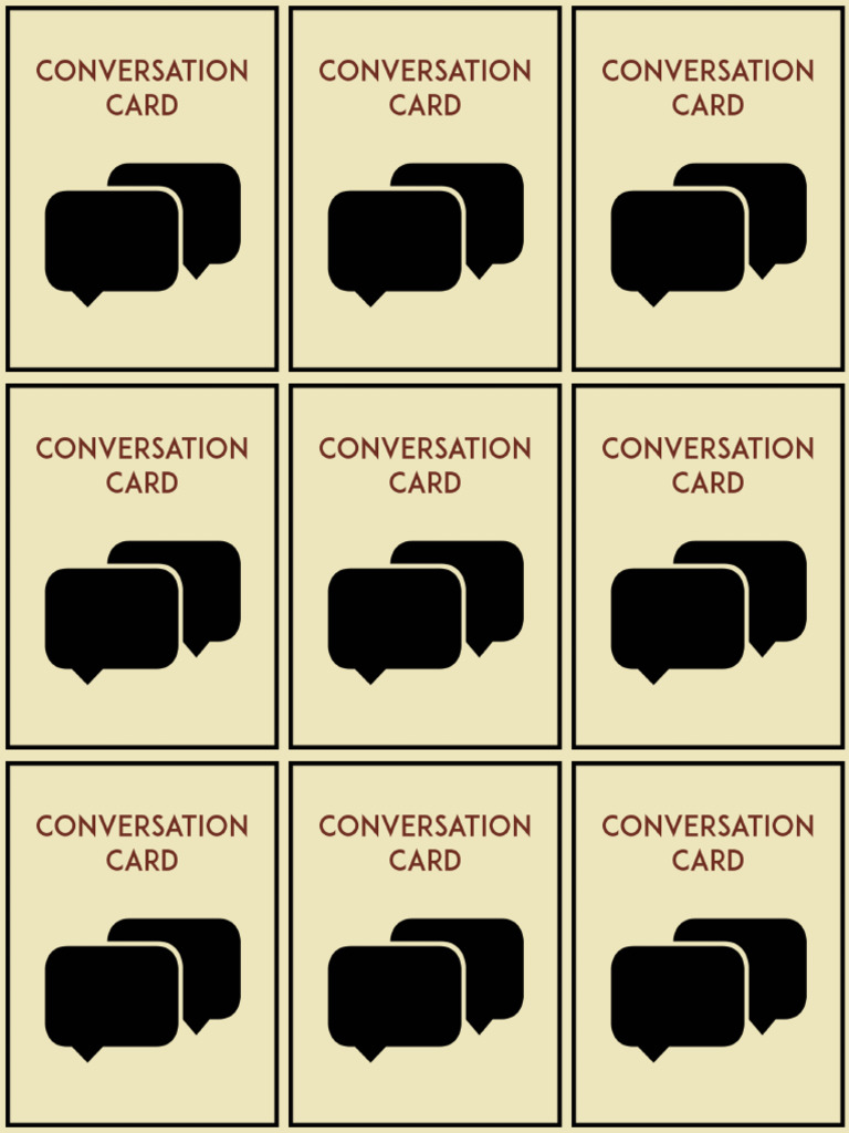 Conversation Cards | PDF