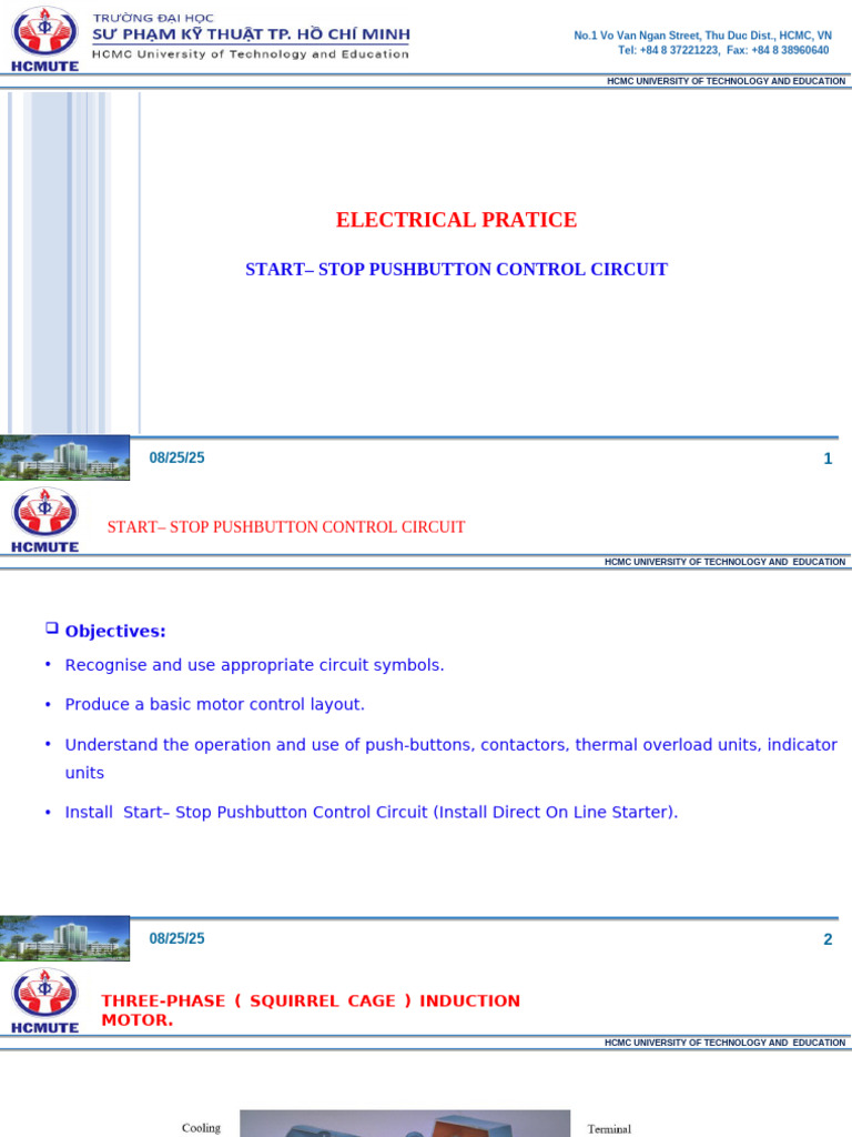 DOL Motor Control Circuit Overview | PDF | Equipment | Components