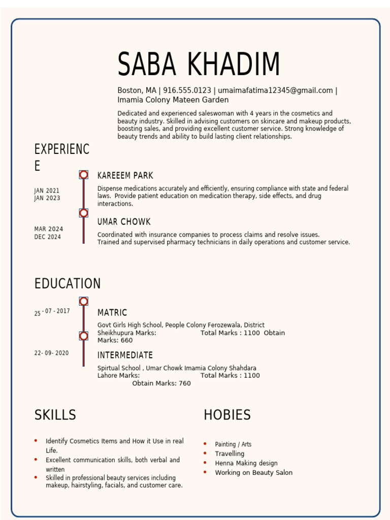 Muhammad Taimoor Resume | PDF