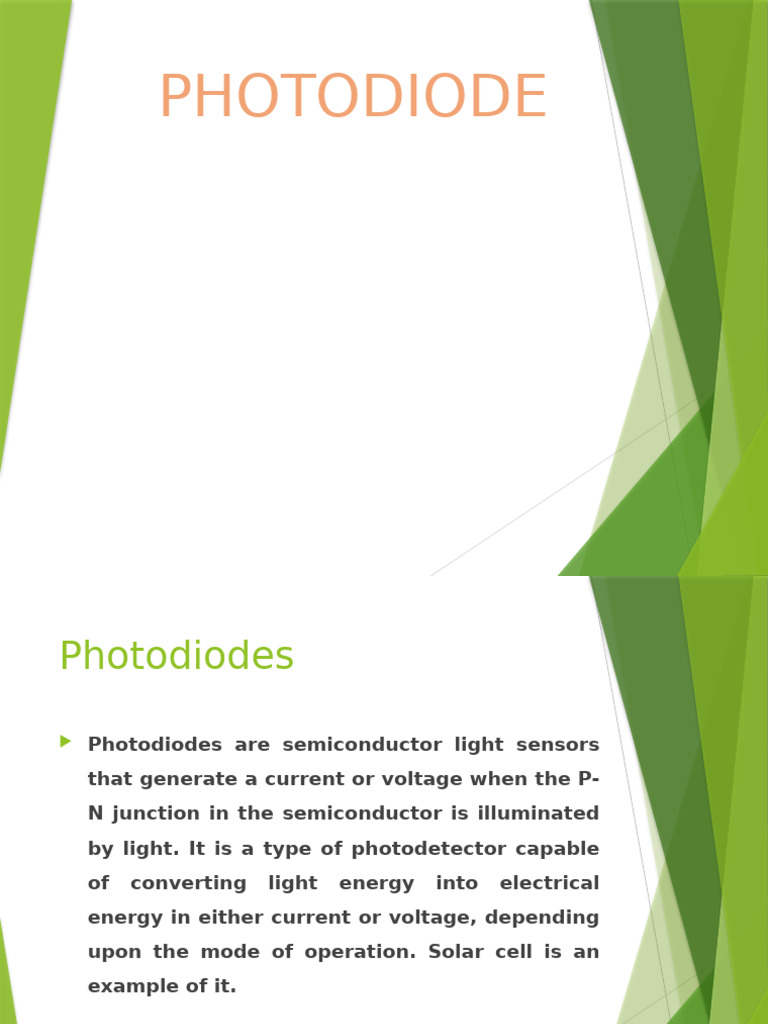 Understanding Photodiodes and Their Applications | PDF | Applied And ...