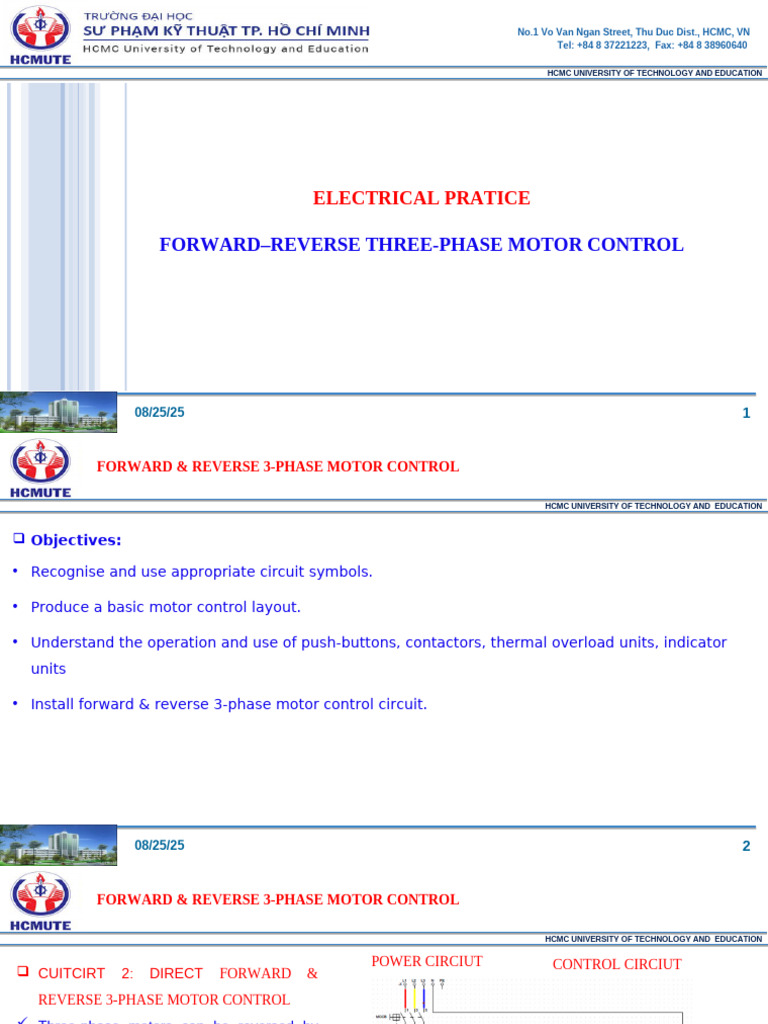 Forward-Reverse 3-Phase Motor Control | PDF | Switch | Manufactured Goods