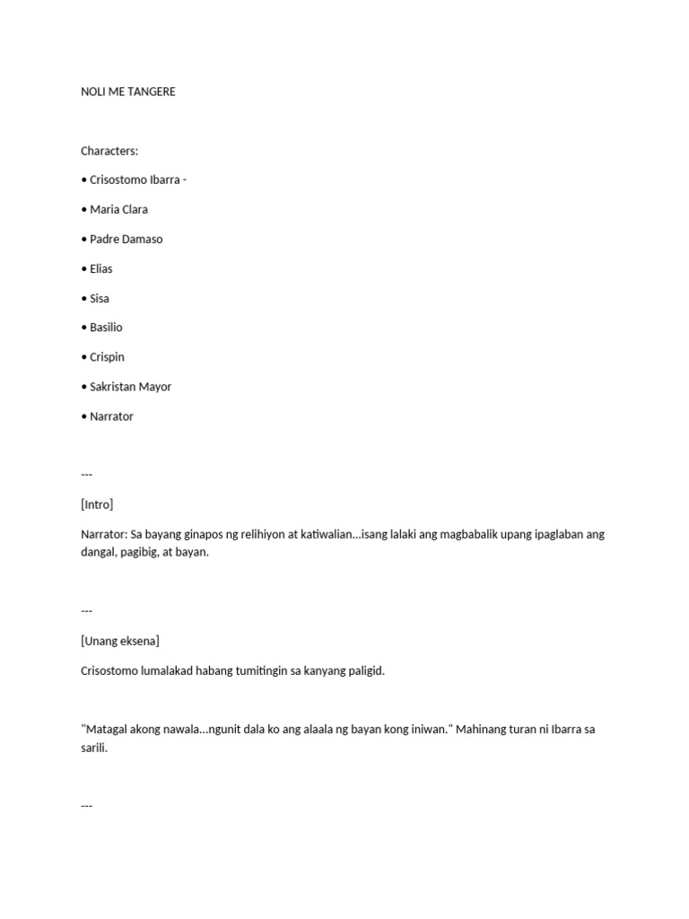 Noli Me Tangere-Wps Office | PDF