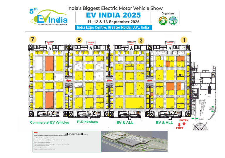 EV India 2025 Event Layout and Details | PDF
